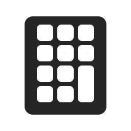 Keypad Icon & IconExperience - Professional Icons » O-Collection