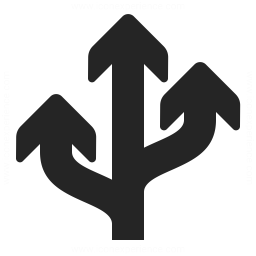 Arrow Fork 2 Icon & IconExperience - Professional Icons » O-Collection