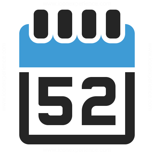 Calendar 52 Icon & IconExperience - Professional Icons » O-Collection