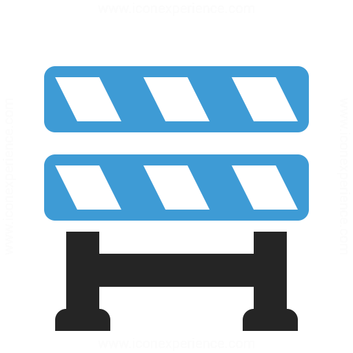Construction Barrier Icon & IconExperience - Professional Icons » O ...