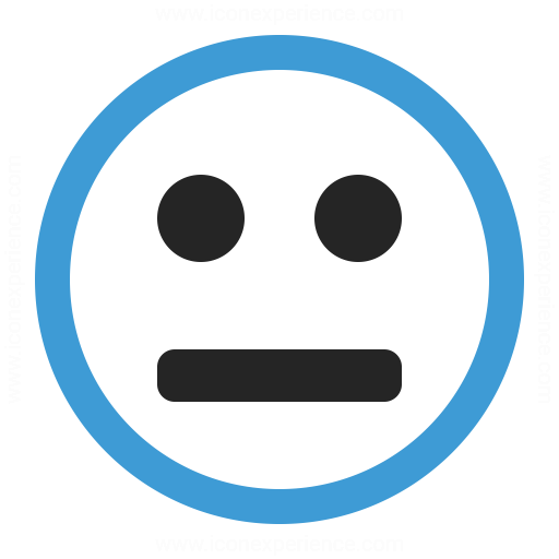 Emoticon Straight Face Icon & IconExperience - Professional Icons » O ...