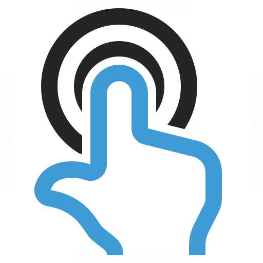 Hand Touch Icon & IconExperience - Professional Icons » O-Collection