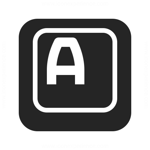 Keyboard Key A Icon & IconExperience - Professional Icons » O-Collection