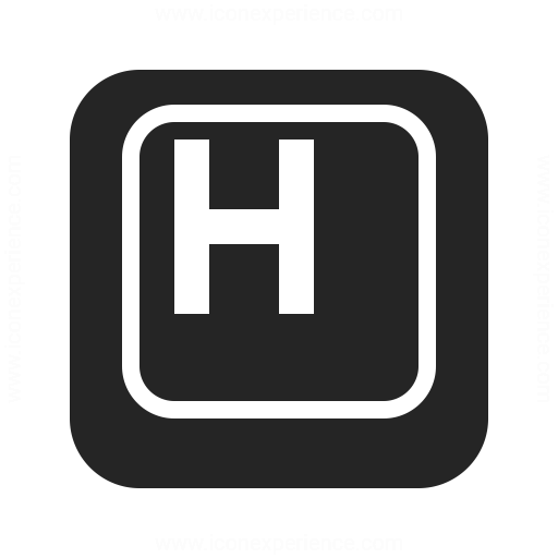 Keyboard Key H Icon & IconExperience - Professional Icons » O-Collection