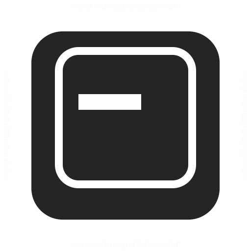 Keyboard Key Minus Icon & IconExperience - Professional Icons » O ...