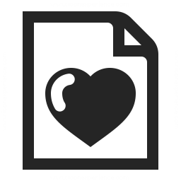 Document Heart Icon & IconExperience - Professional Icons » O-Collection