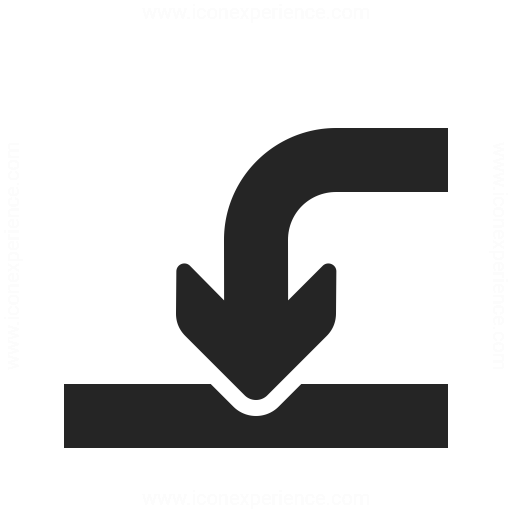 Arrow Into Icon & IconExperience - Professional Icons » O-Collection