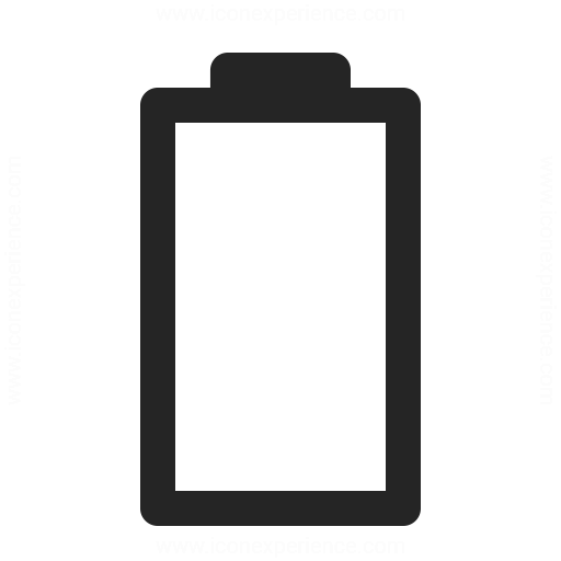 Battery Status 0 Icon & IconExperience - Professional Icons » O-Collection
