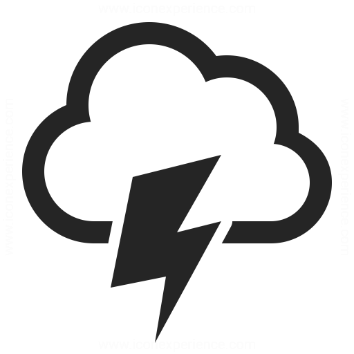 Cloud Flash Icon & IconExperience - Professional Icons » O-Collection