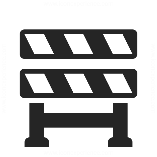 Construction Barrier Icon & IconExperience - Professional Icons » O ...