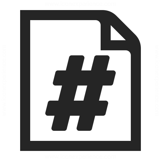 Document Page Number Icon & IconExperience - Professional Icons » O ...