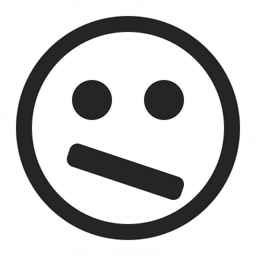 Emoticon Confused Icon & IconExperience - Professional Icons » O-Collection