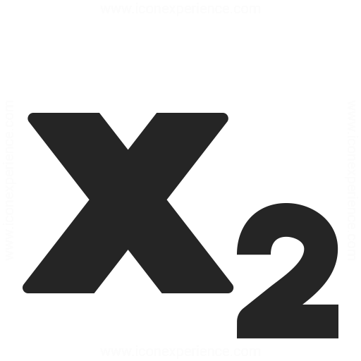 Font Style Subscript Icon & IconExperience - Professional Icons » O ...