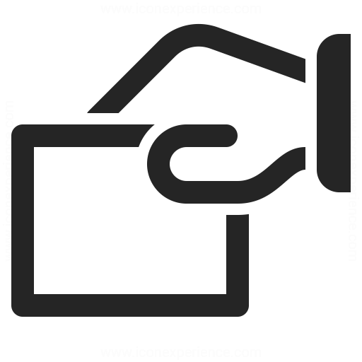 Hand Paper Icon & IconExperience - Professional Icons » O-Collection
