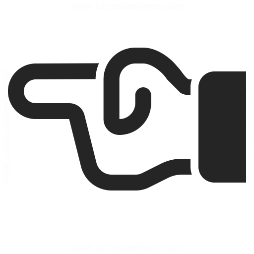 Hand Point Left 2 Icon & IconExperience - Professional Icons » O-Collection