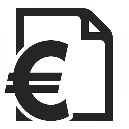 Invoice Euro Icon & IconExperience - Professional Icons » O-Collection