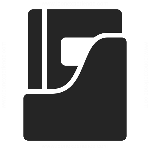 Magazine Folder Icon & IconExperience - Professional Icons » O-Collection