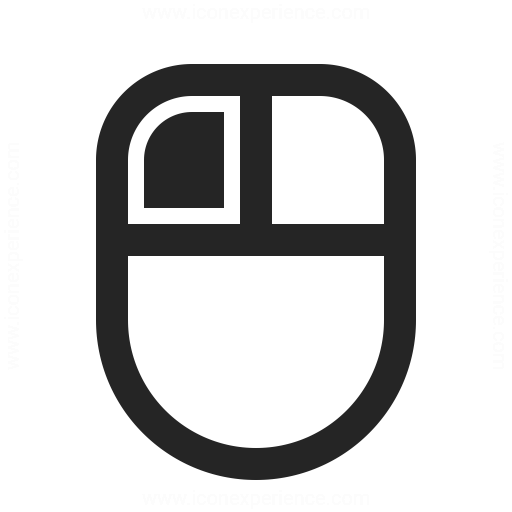 Mouse Left Button Icon & IconExperience - Professional Icons » O-Collection