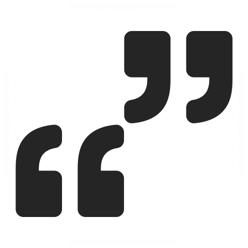 Quotation Marks Icon & IconExperience - Professional Icons » O-Collection