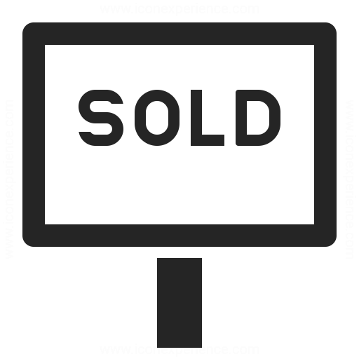 Signboard Sold Icon & IconExperience - Professional Icons » O-Collection