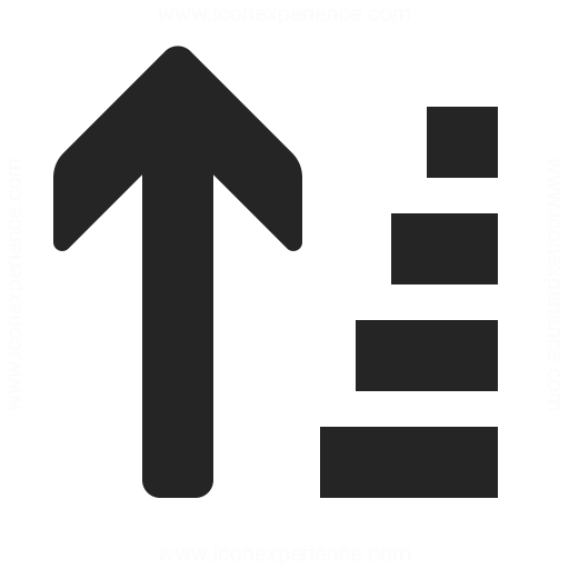 Sort Ascending Icon & IconExperience - Professional Icons » O-Collection