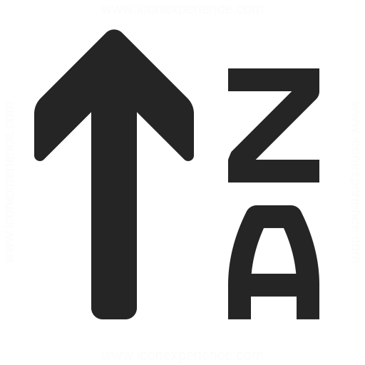 Sort Az Ascending Icon & IconExperience - Professional Icons » O-Collection