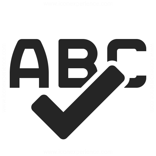 Spellcheck Icon & IconExperience - Professional Icons » O-Collection