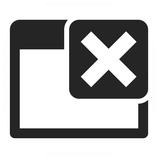 Window Close Icon & IconExperience - Professional Icons » O-Collection